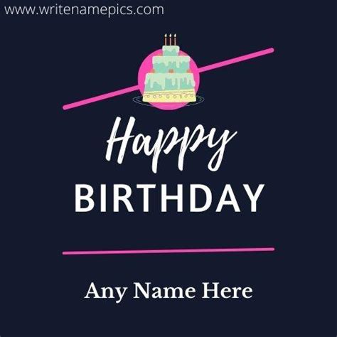 Virtual Birthday Card With Name Free Edit Online
