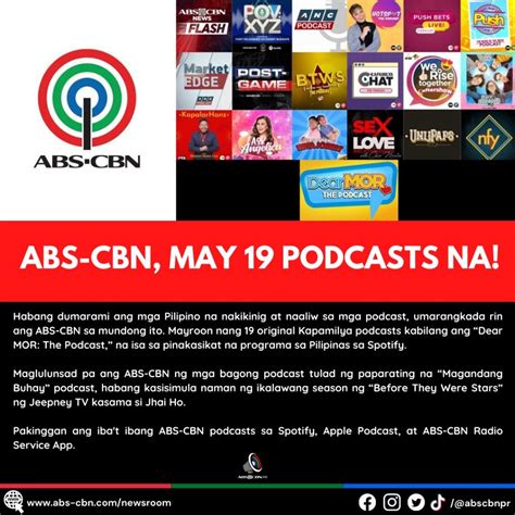 Abs Cbn Continues Digital Push With 19 Podcasts Iorbit News Online