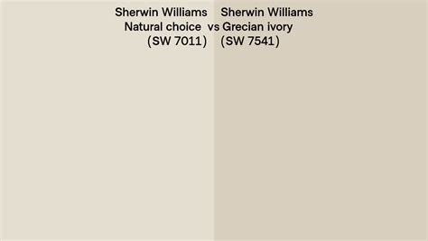 Sherwin Williams Natural Choice Vs Grecian Ivory Side By Side Comparison