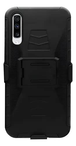 Clip Uso Rudo Para Samsung A13 4g Con Templado Gratis Negro Liso Mercadolibre