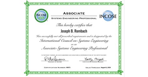 Joe Rombach On Linkedin Asep • Joseph B Rombach • Incose