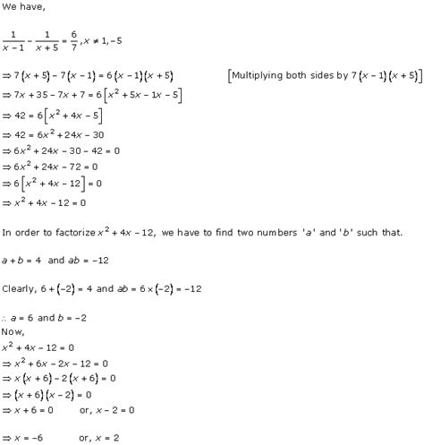 Chapter 4 Quadratic Equations RD Sharma Solutions For Class 10