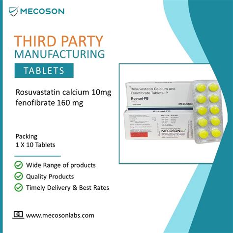 Rosuvastatin 10mg Fenofibrate 160mg Tab At Best Price In Surat