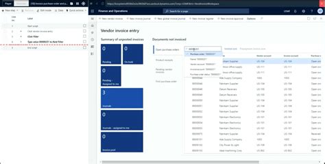 how to automate testing of the procure to pay process for microsoft