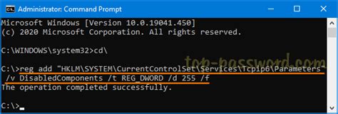 Ways To Disable IPv In Windows Password Recovery