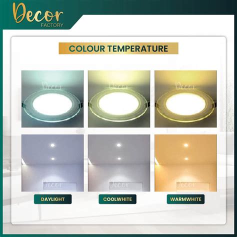 Led Downlight Glass Recess 12w 18w Round Square Led Recessed Light Down