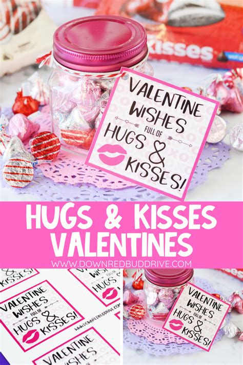 Hugs And Kisses Valentines Free Printable Valentines