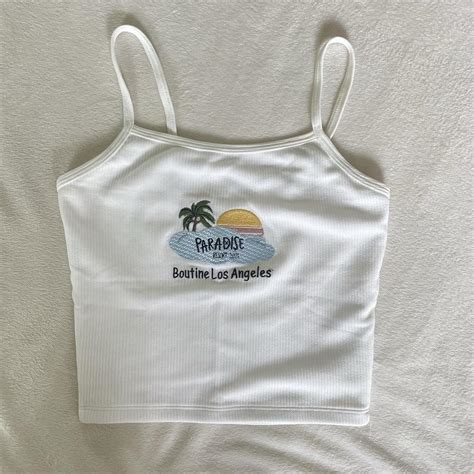 Boutinela Cropped Tank Top Brand New Never Depop