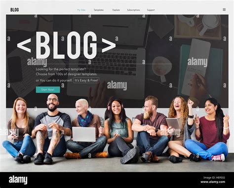 blog web design ideas programming software template interface concept