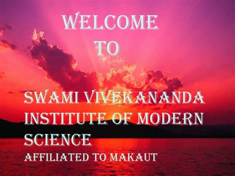 Swami Vivekananda Institute Of Modern Science 2019 Pdf
