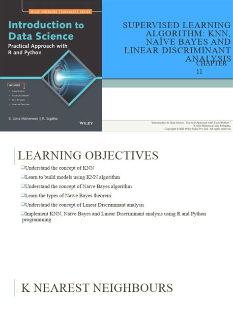 Chapter 11 Knn Naive Bayes And Lda Pdf Statistical Classification