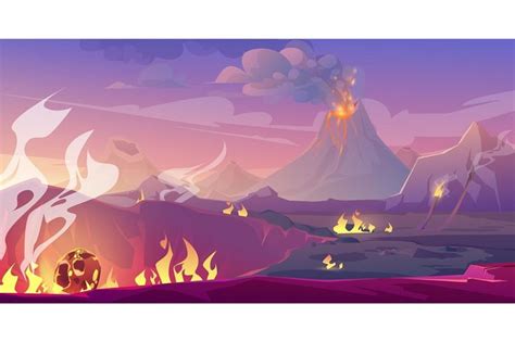 Jurassic Period Landscape With