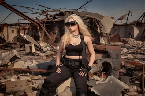 Premium Ai Image Cool Girl In The City Fashion Portrait Neural