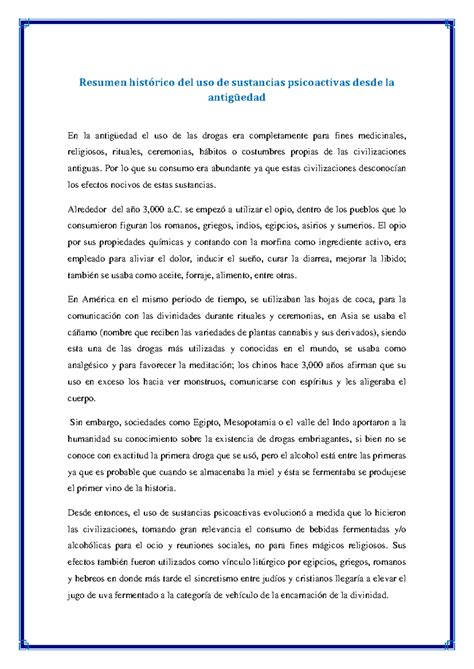 Generalidades Sobre Los Trastornos Por Uso De Sustancias Psicoactivas