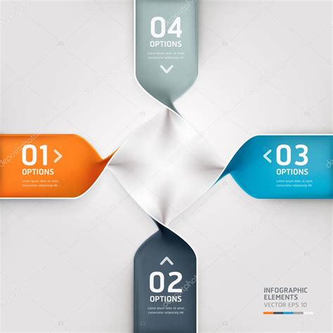Modern Spiral Infographics Options Banner Vector Illustration Stock