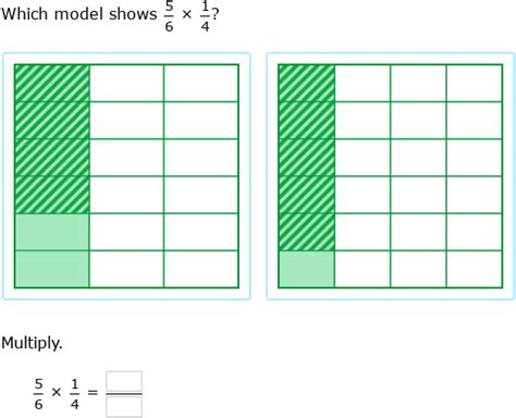 IXL Multiply Two Fractions Using Models Th Grade Math