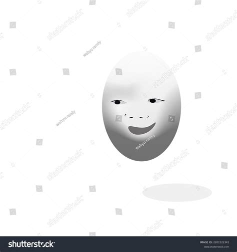 Cartoon Egg Ghost Funny Illustration Stock Illustration 2201522341