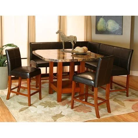 Mayfair Counter Height Corner Dining Nook Set Cramco FurniturePick