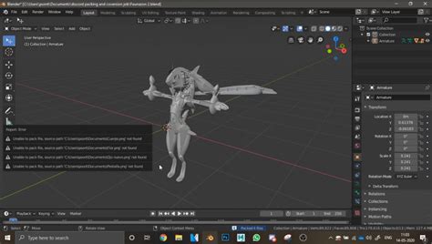 Texturing File Not Found While Packing Textures Blender Stack Exchange