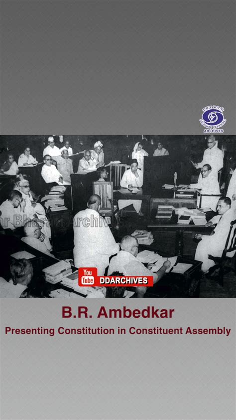 Dr Br Ambedkar Presenting Constitution In Constituent Assembly 1948