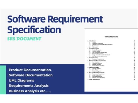 Write Software Requirement Specification Srs Technical Documentation By Mussaddiq786 Fiverr