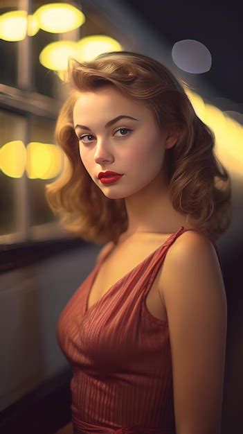 Premium Ai Image A Russian Girl In Pretty Red Dress Beautiful Shot