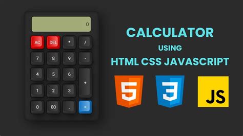 How To Make Calculator Using Html Css And Javascript Step By Step Web