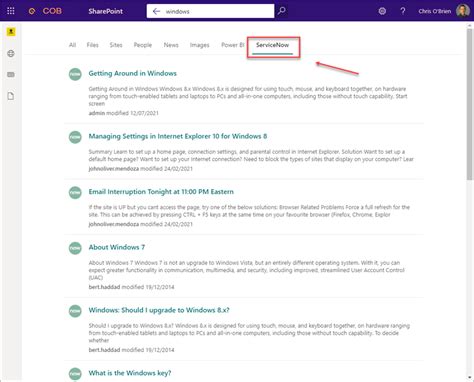 Chris O Brien Bring External Data Into Microsoft Using Graph Connectors A ServiceNow Example