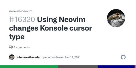 Using Neovim Changes Konsole Cursor Type Issue Neovim Neovim GitHub