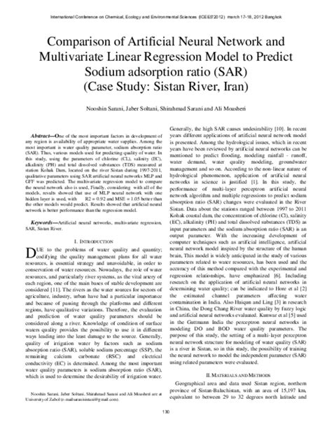 Pdf Comparison Of Artificial Neural Network And Multivariate Linear