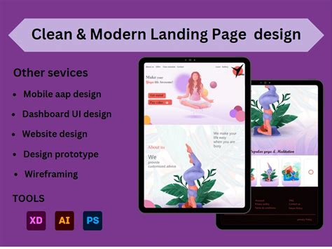 A Responsive Ui Ux Landing Page Website Design Upwork