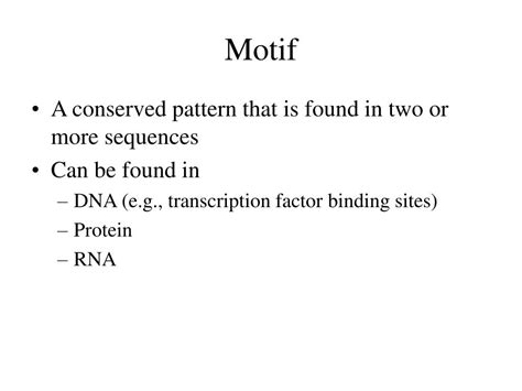 Ppt Motif Finding Powerpoint Presentation Free Download Id4140557