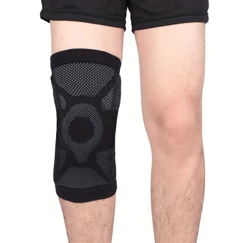 1pc 스포츠 지원 무릎 패드 남성과 여성을 위한 통기성 무릎 패드 농구 달리기 피트니스 등산 사이클링 테니스 축구 야외 스포츠용 압축 충돌 방지 다리