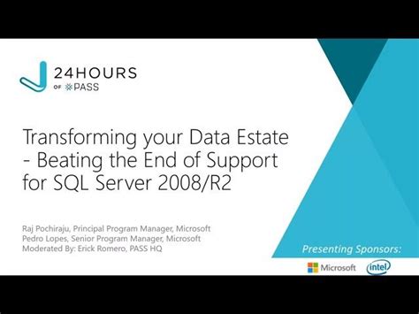 Pass Data Community Summit Talk End Of Support For Sql Server