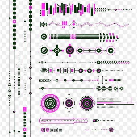 Premium Psd Technology String Borderlines Design With Computer Motifs