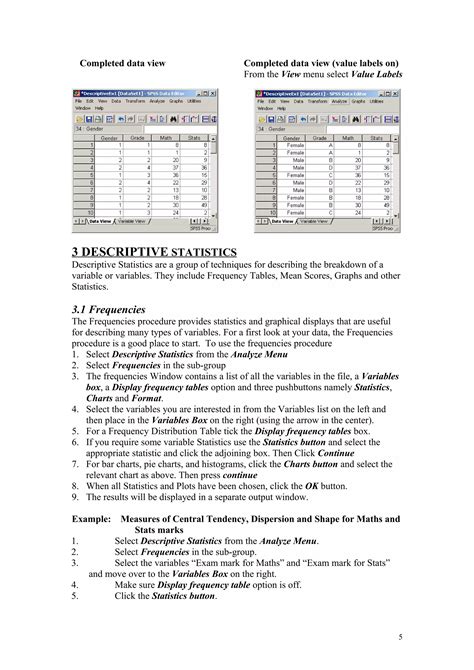 Spss Notes Doc Computer Software And Applications Computing