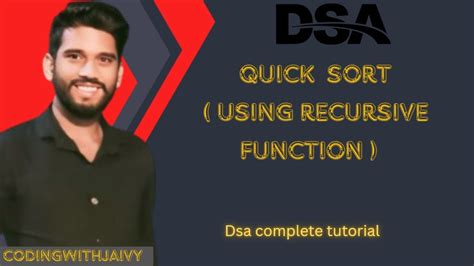 36quick Sort The Fast Sorting Algorithm 🚀 Youtube