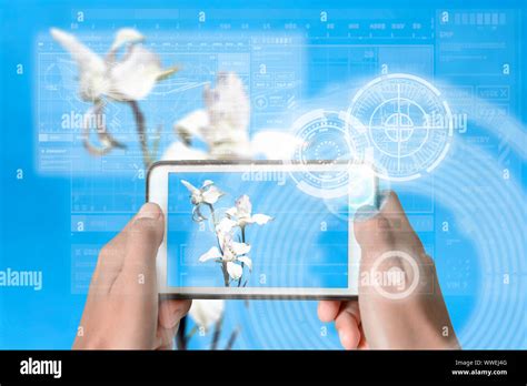 Augmented Reality Device Using Smart Technology Mixing Virtual And