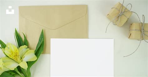 녹색 꽃 옆에 백서 사진 Unsplash의 무료 생일 이미지