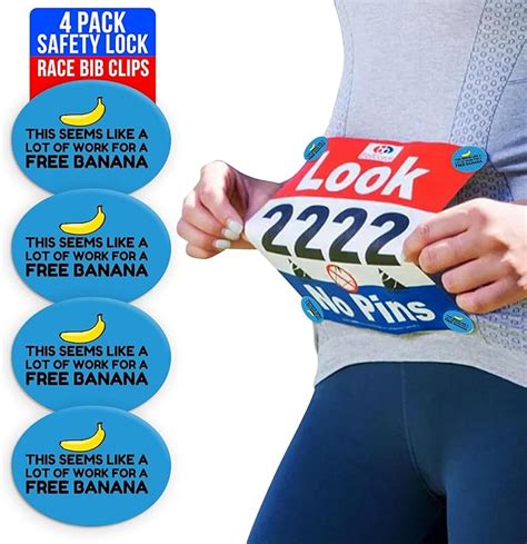 Bibsnaps Race Bib Clips Safety Fasteners Secures Running