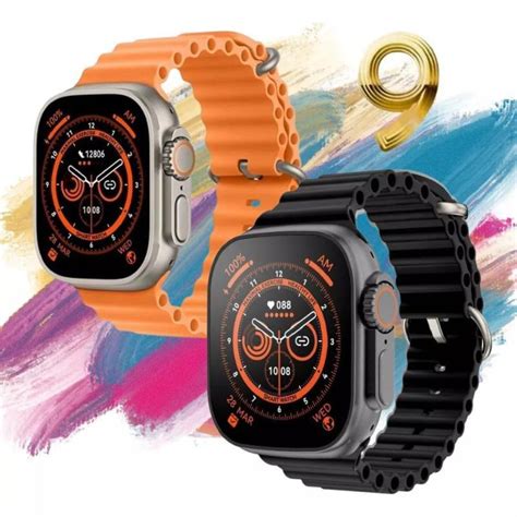 Relógio Smartwatch Inteligente U Series Laranja Academia Esportes e Caminhadas Microwear