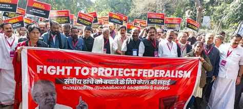 Kerala Protest In Delhi Against Central Government Kerala Protest