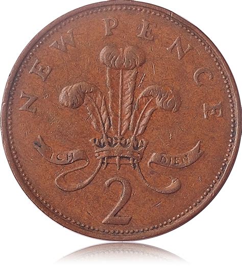 1971 2 New Pence Great Britain Coin Elizabeth Ii Bronze Rare Coin
