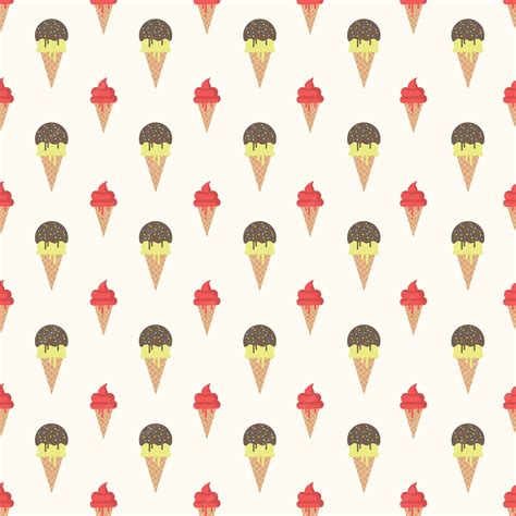 Premium Vector Ice Cream Pattern Background
