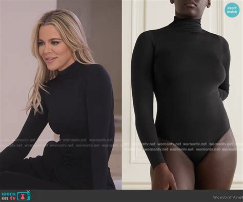 Wornontv Khloes Black Mesh Bodysuit On The Kardashians Khloe