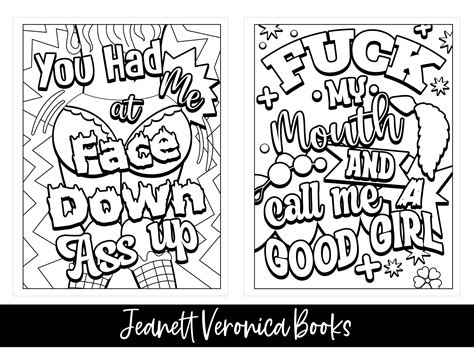Naughty Swear Word Coloring Book Adult Humor Dirty Quotes Digital