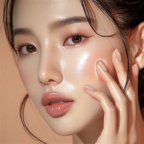 3d Rendered Photos Of Beautiful Woman Clear Complexion Solid Background