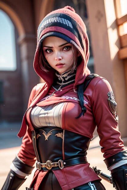Premium Photo Sexy Woman Assassin Killer Anime Cute Girl Character
