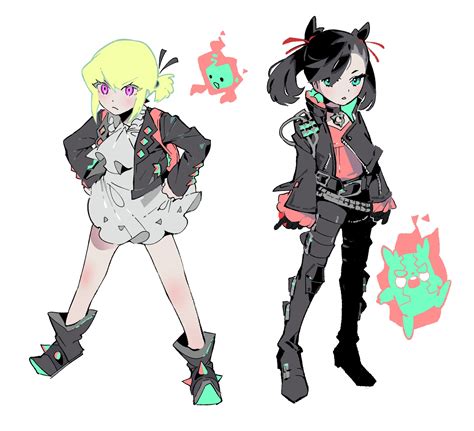 Marnie Rotom Lio Fotia Morpeko Morpeko And More Pokemon And More Drawn By Km