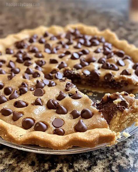 Delicious Chocolate Chip Cookie Pie Recipe Recipes By Clare